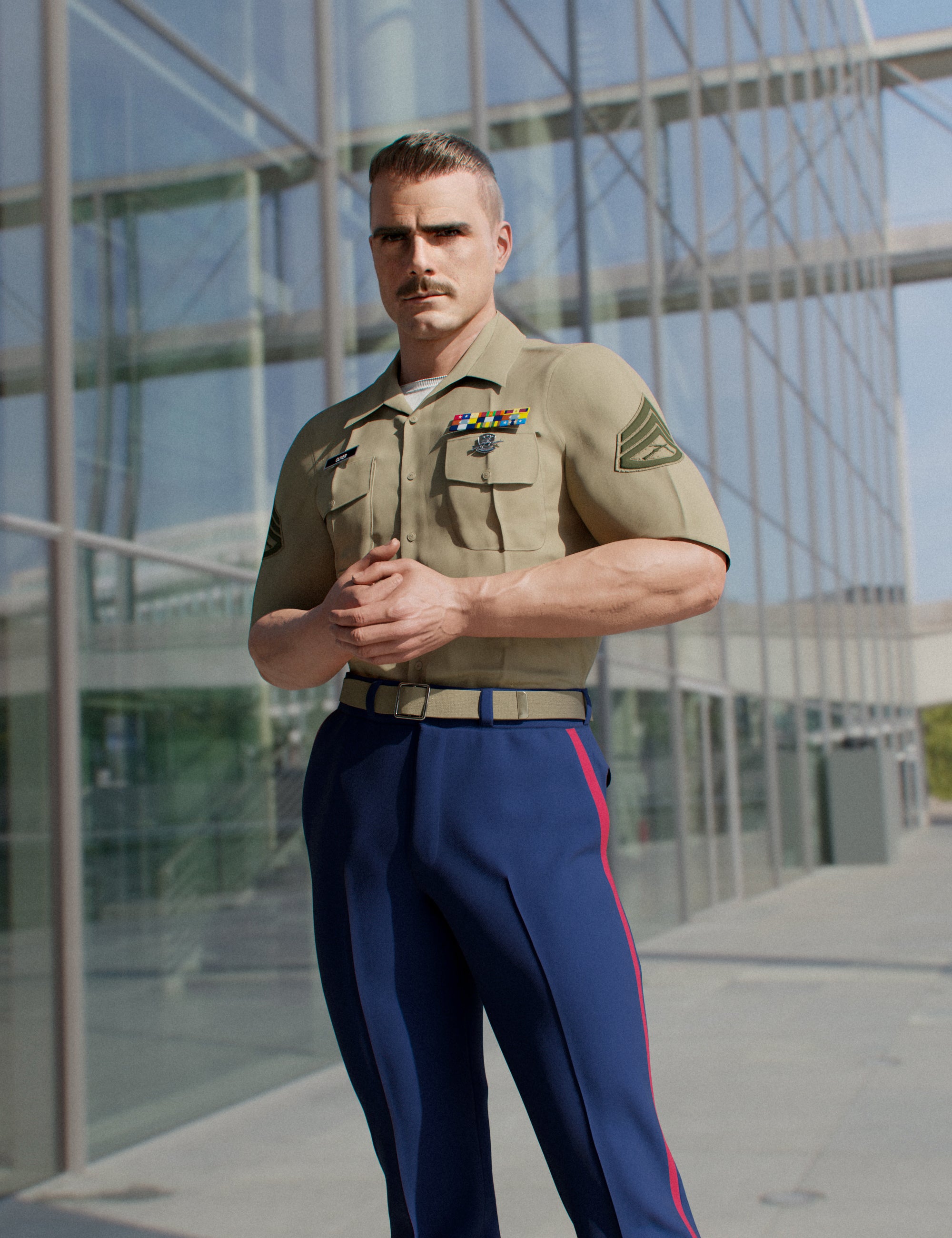 MI Military Service Uniform Type C for Genesis 8 and 8.1 Males ...